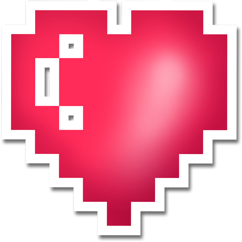 Pixel Heart Clipart - Large Size Png Image - PikPng