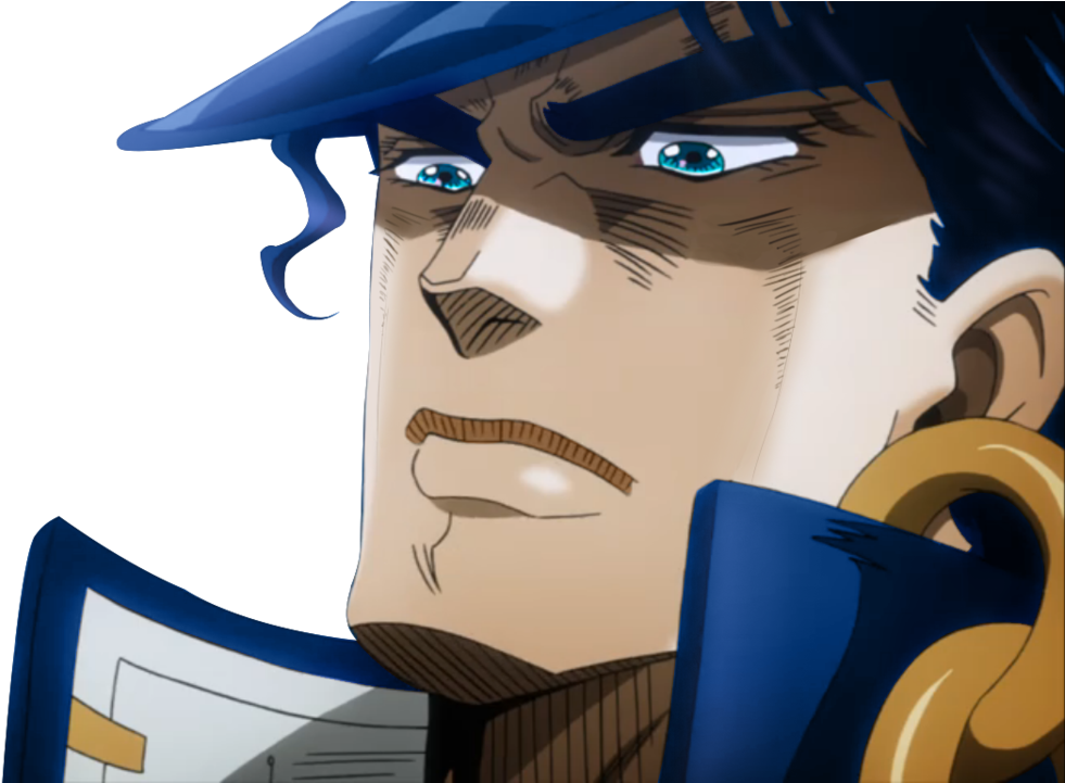 Jotaro Hoards Belts - Jojo's Bizarre Adventure Clipart - Large Size Png ...
