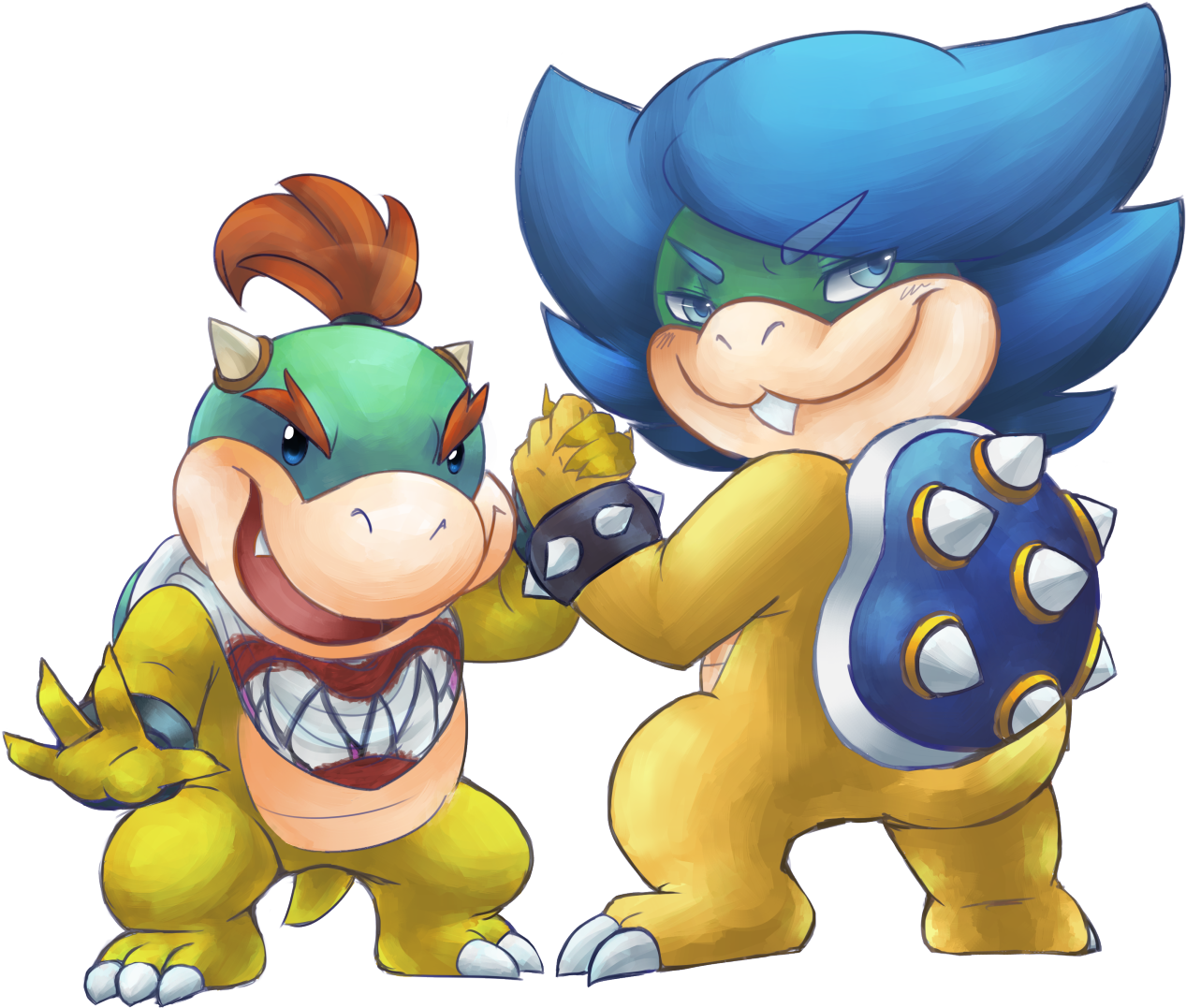 ) Fan Art Ludwig Bowser Jr - Ludwig X Bowser Jr Clipart - Large Size ...