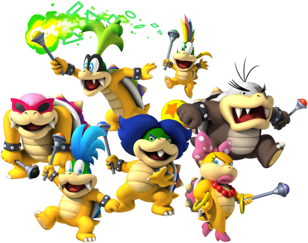 Bowser Jr - New Super Mario Bros Wii Boss Clipart - Large Size Png ...