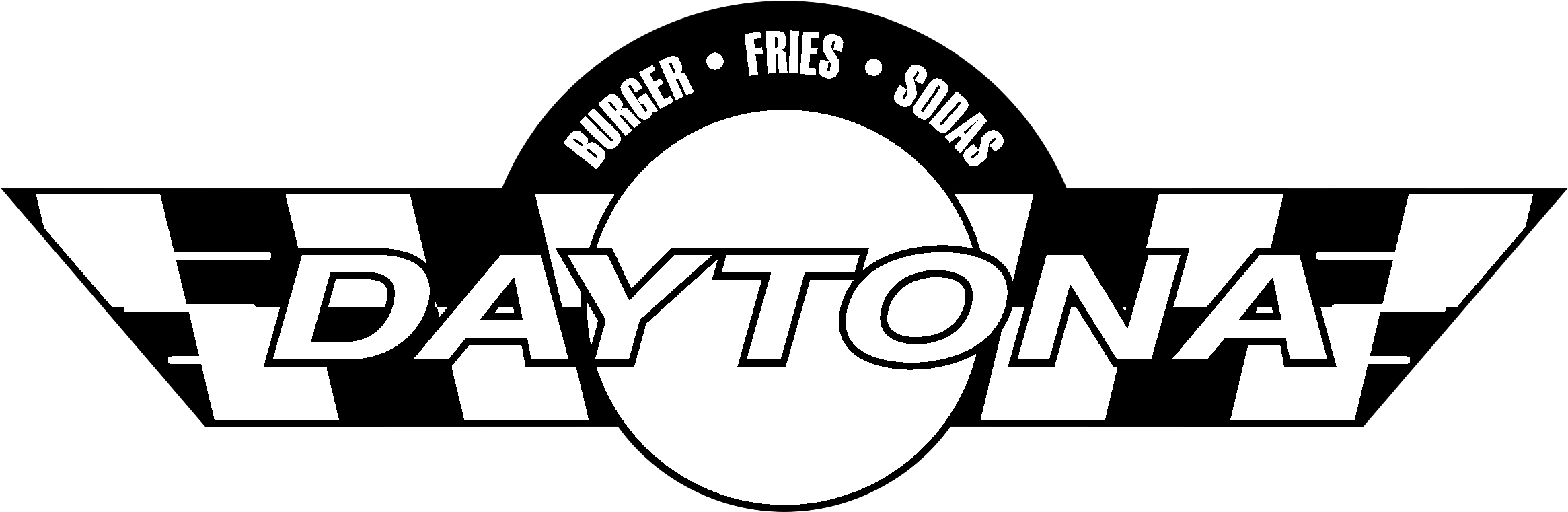 Daytona Logo Black And White - Graphic Design Clipart - Large Size Png ...