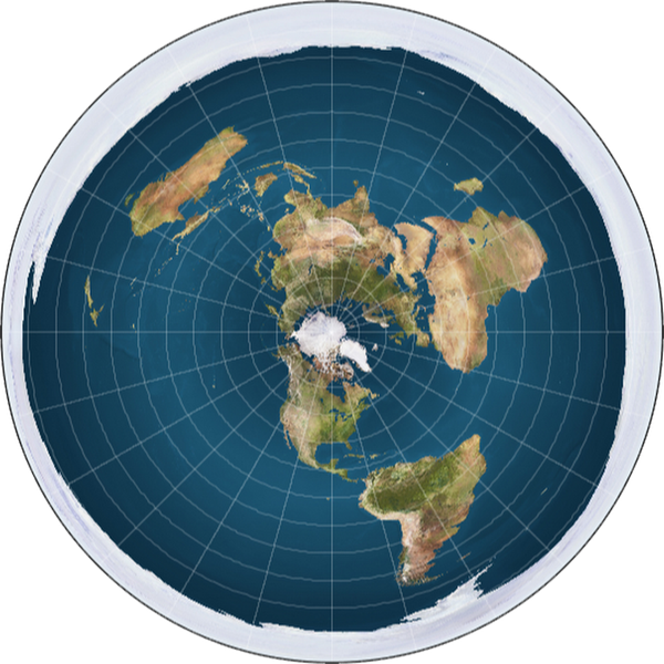 #95 Flat Earth - Flat Earth Map Clipart - Large Size Png Image - PikPng
