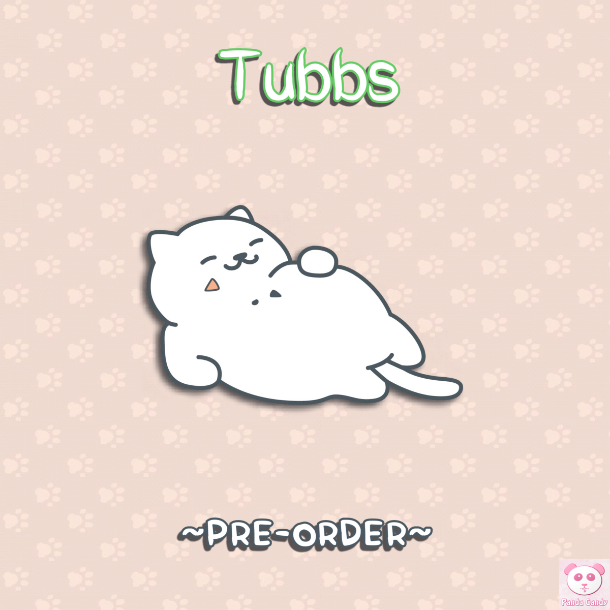 Pre-order*** Tubbs Neko Atsume Hard Enamel Pin - Illustration Clipart ...