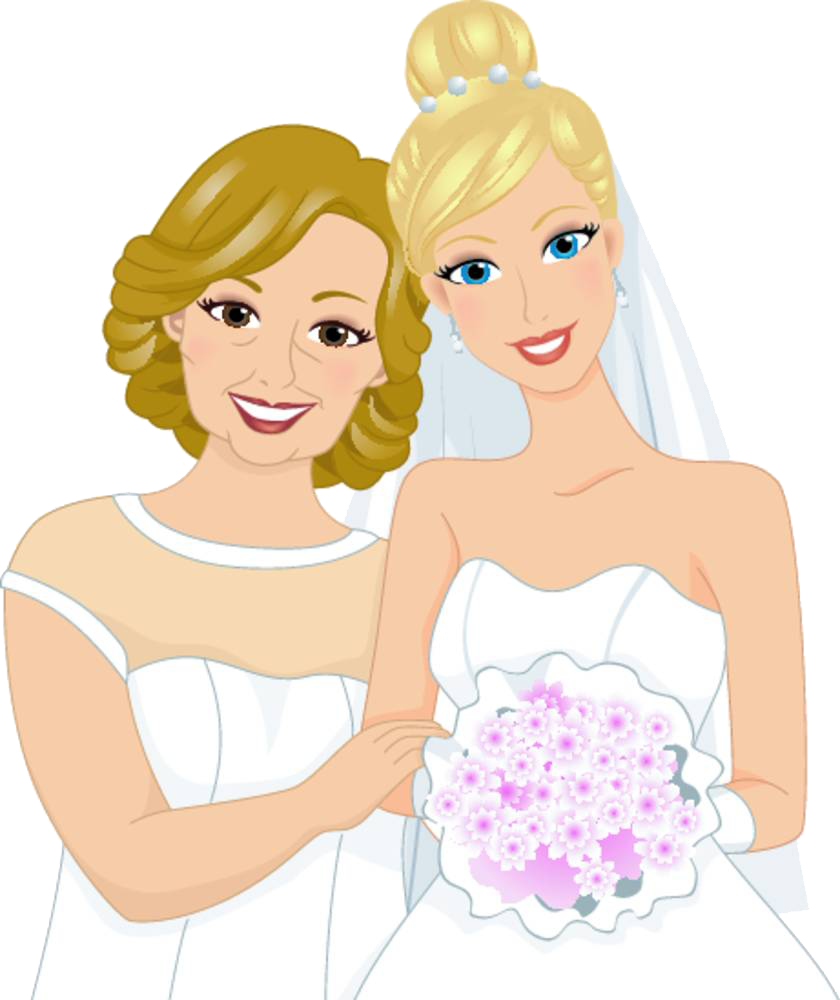 Banner Transparent Download Bride And Bridesmaid Clipart - Mother Of ...