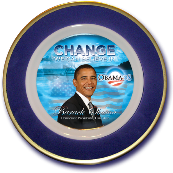 Barack Obama Candidate Plate - Barack Obama Clipart - Large Size Png ...