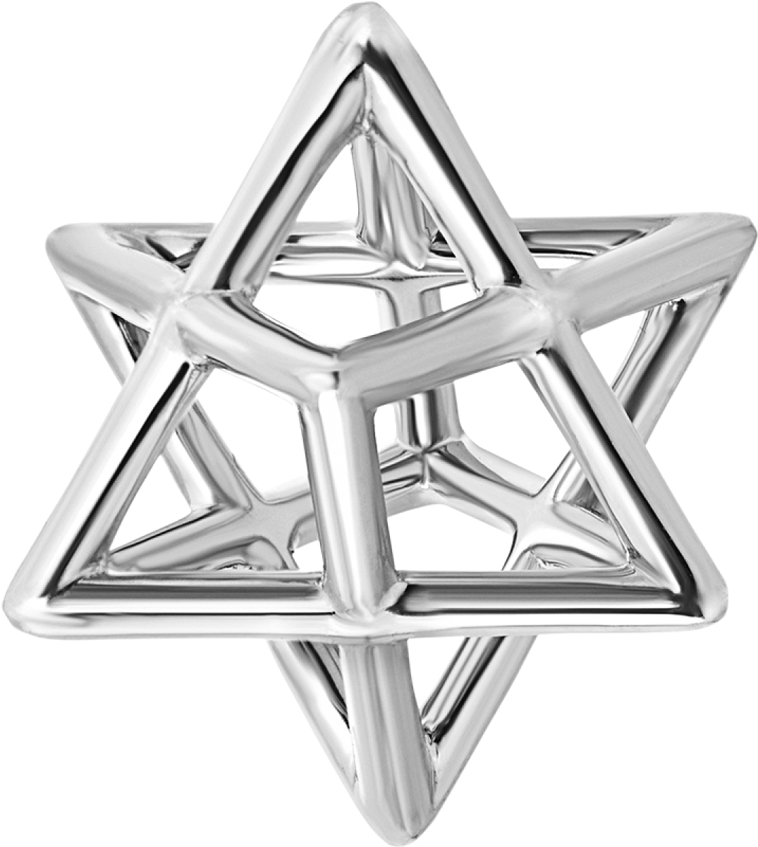 Star Of David Merkaba Body Platinum Pendant Necklace - Merkaba Png ...