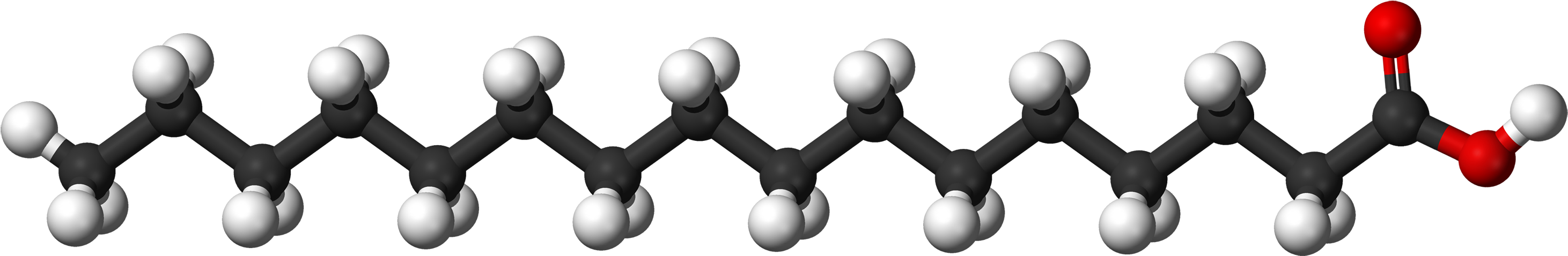 File - Palmitic Ac - Saturated Fatty Acid 3d Clipart - Large Size Png ...