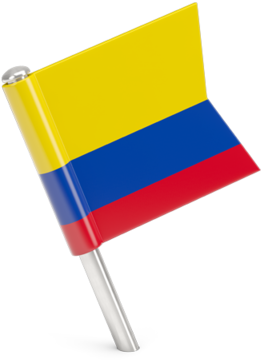Colombia Flag Pin Png Clipart - Large Size Png Image - PikPng