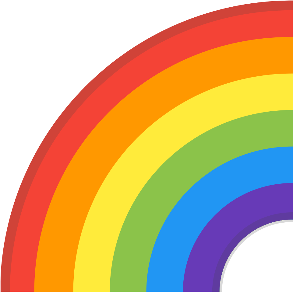Rainbow Icon - Rainbow Ico Clipart - Large Size Png Image - PikPng
