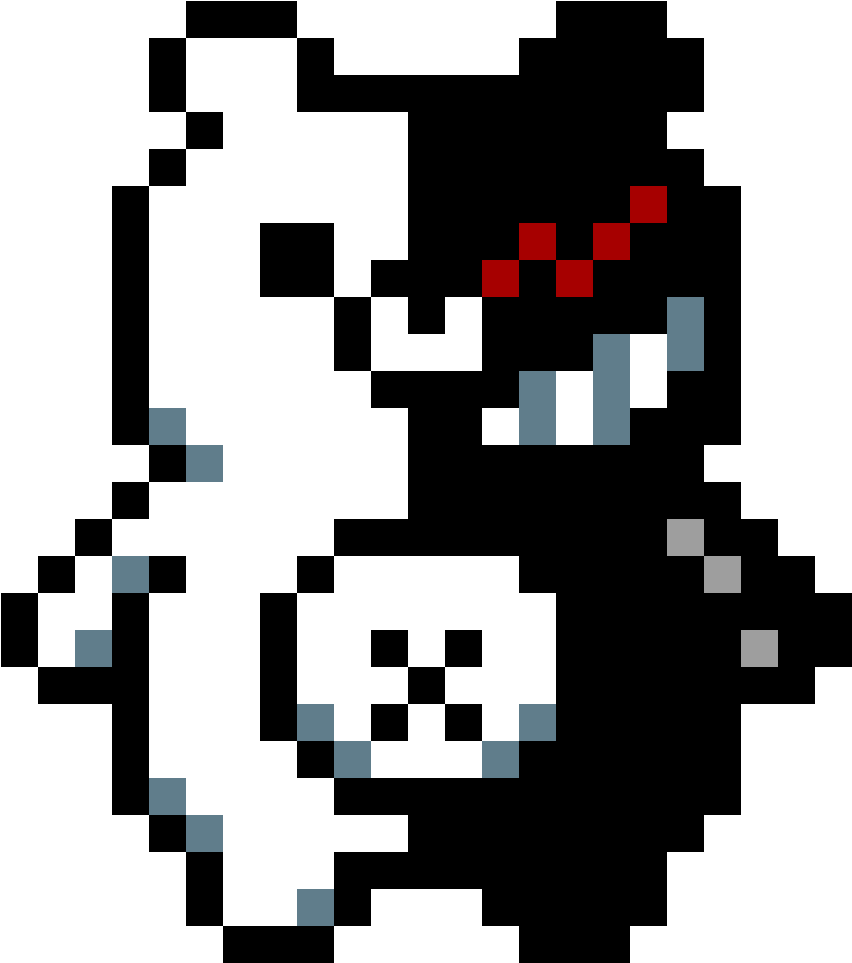 Monokuma - Monokuma Pixel Art Clipart - Large Size Png Image - PikPng