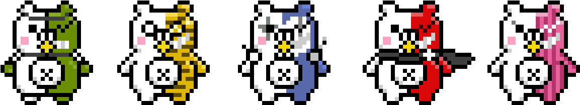 Download [ndrv3] Monokuma Kids Pixel Sprites - Monokuma Kids Clipart ...
