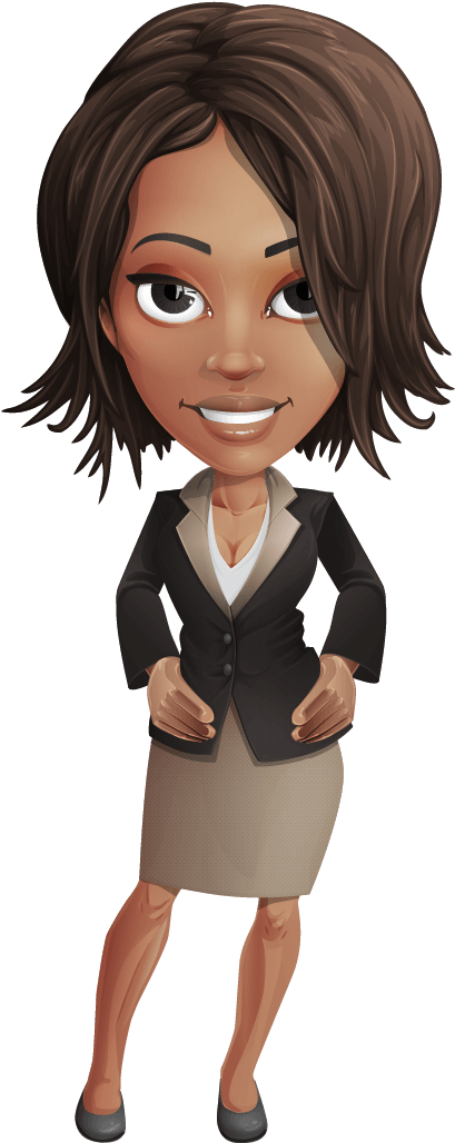 Women Transparent Animated - Office Woman Cartoon Png Clipart - Large ...