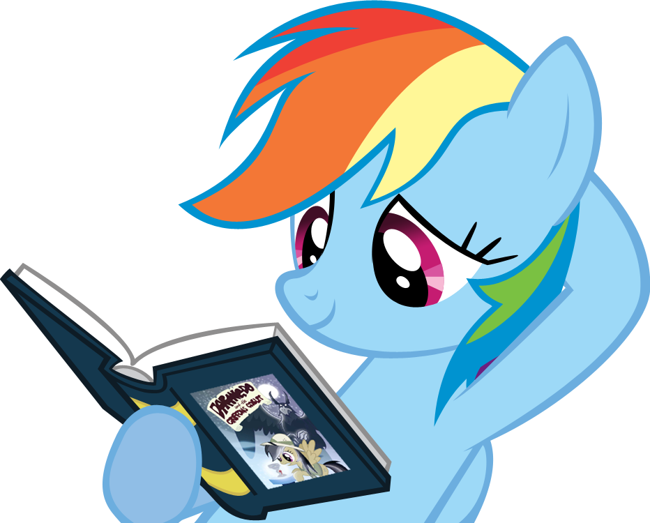 Dash159 ) - My Little Pony Reading Png Clipart - Large Size Png Image ...