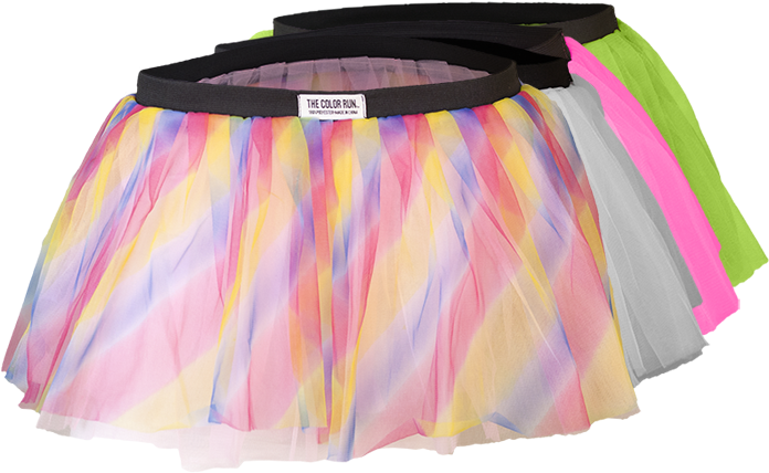 The Color Run Tutu - Tutu De The Color Run Clipart - Large Size Png ...
