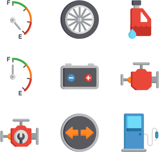 Car Engine - Flat Icon Motor Clipart - Large Size Png Image - PikPng