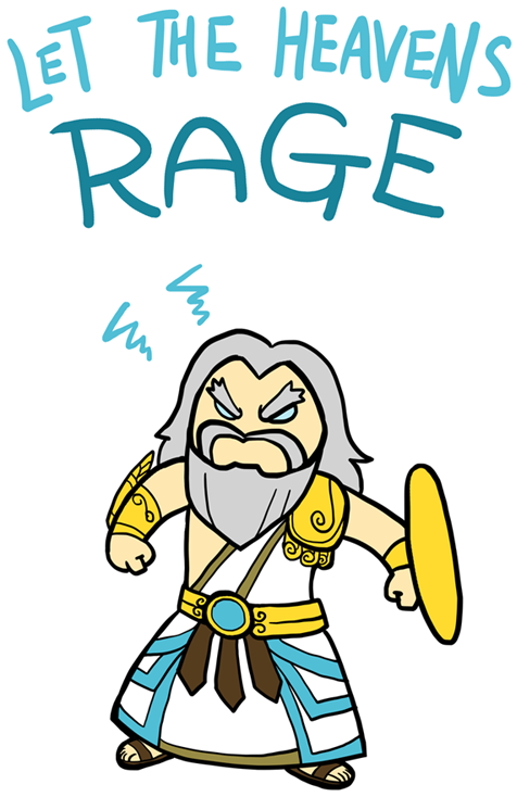 Zeus Chibi Clipart - Large Size Png Image - PikPng