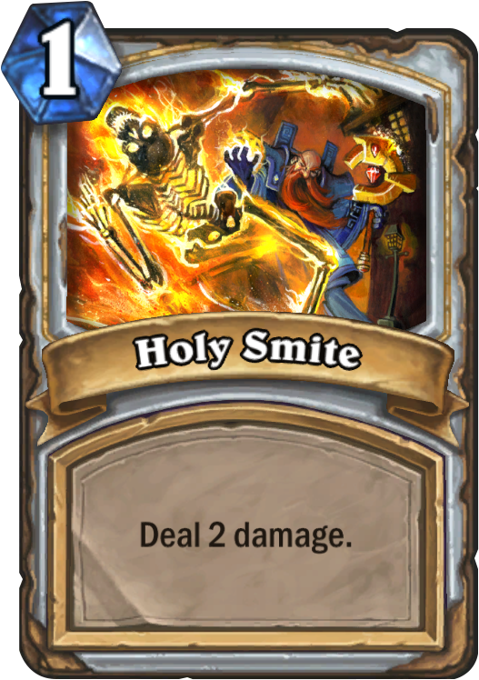 Holy Smite Card - Choose A Minion Hearthstone Clipart - Large Size Png ...