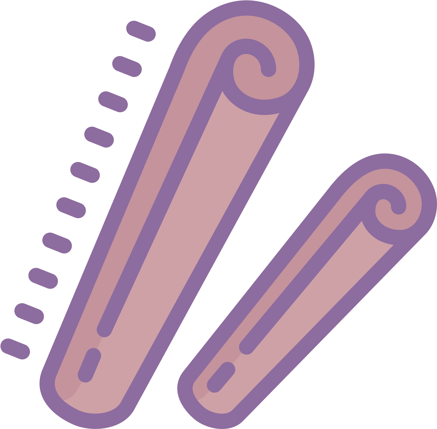 Cinnamon Sticks Icon - Spiral Clipart - Large Size Png Image - PikPng