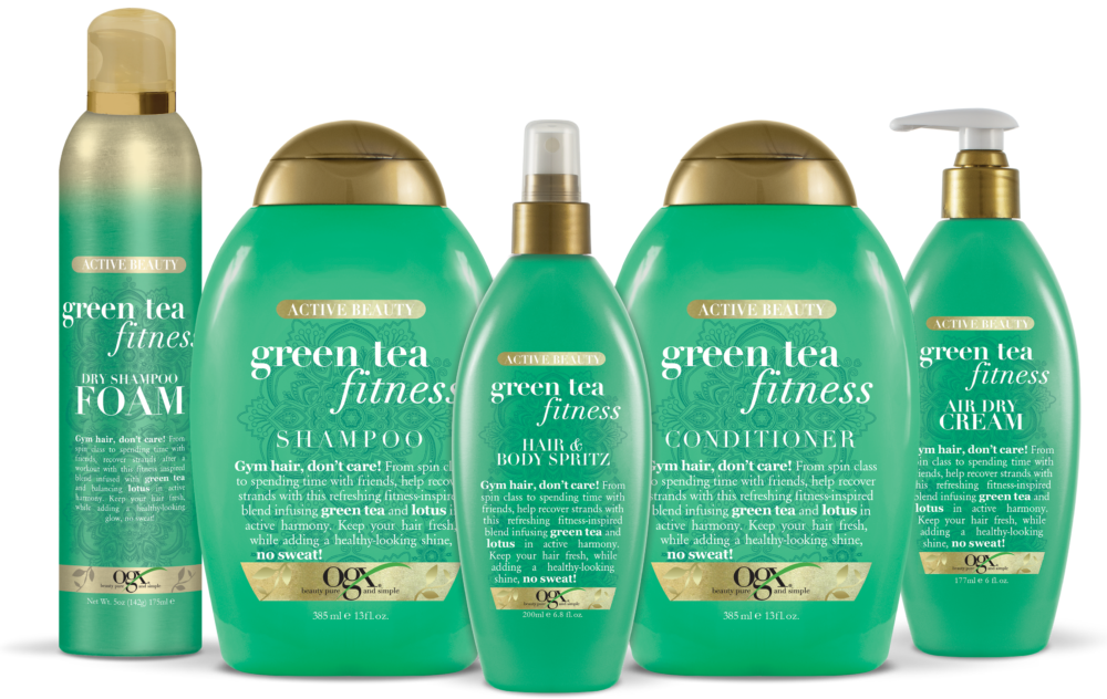 9ogx Green Tea Fitness Collection - Ogx Green Tea Fitness Clipart ...