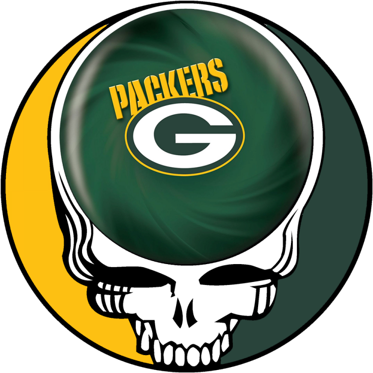 Green Bay Packers Skull Logo Iron On Transfers - Steal Your Face Svg ...