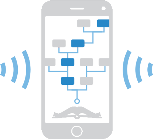 Tagline Illustration Blue Square - Mobile Phone Clipart - Large Size ...