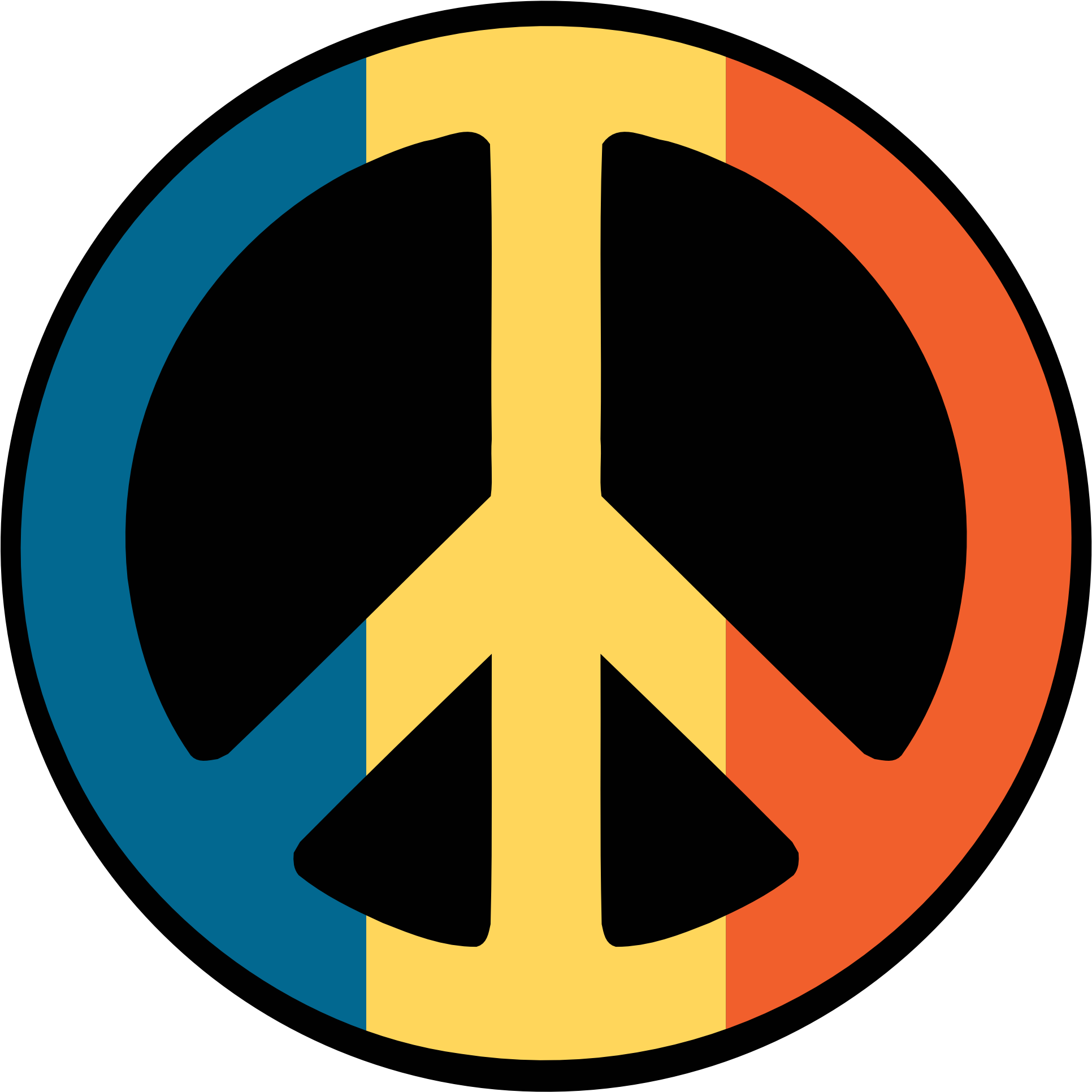 Peace Symbol Png - Peace Sign Red Yellow Green Clipart - Large Size Png ...