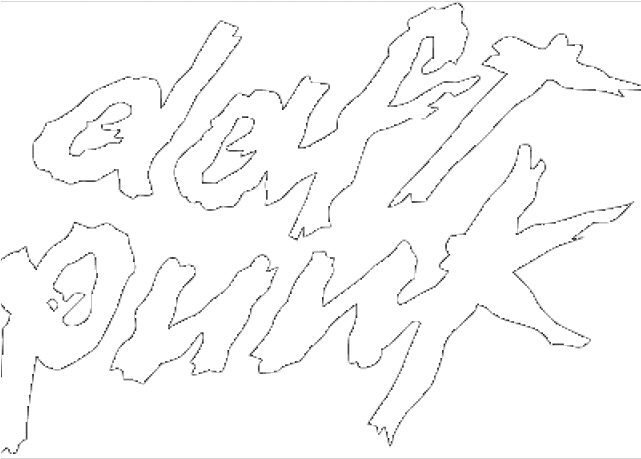 Daft Punk Clipart Line - Daft Punk Logo Vector - Png Download - Large ...