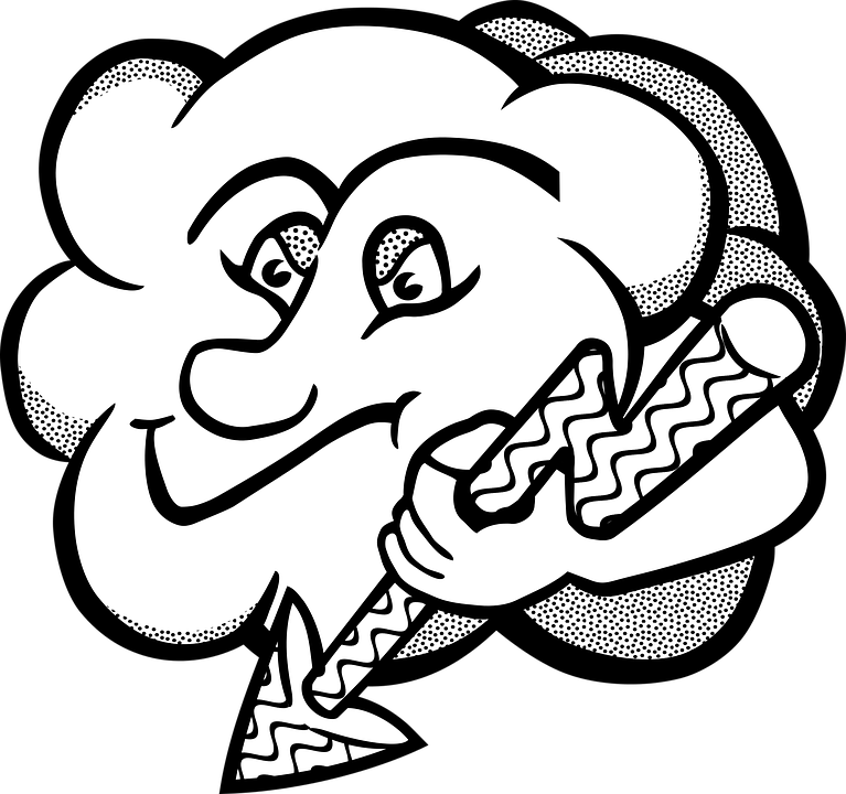 Blitz, Cloud, Flash, Thunderbolt - Personification Clipart - Png ...