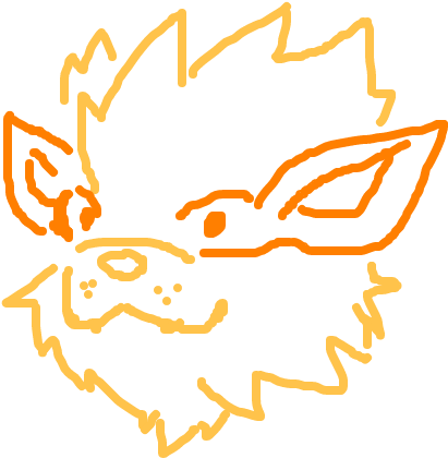 Arcanine - Illustration Clipart - Large Size Png Image - PikPng