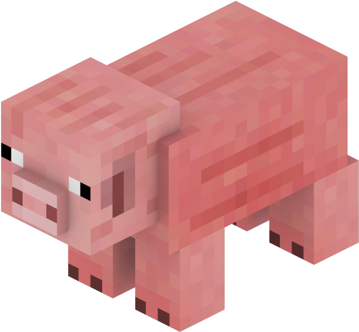 Minecraft Pig Png Clipart - Large Size Png Image - PikPng