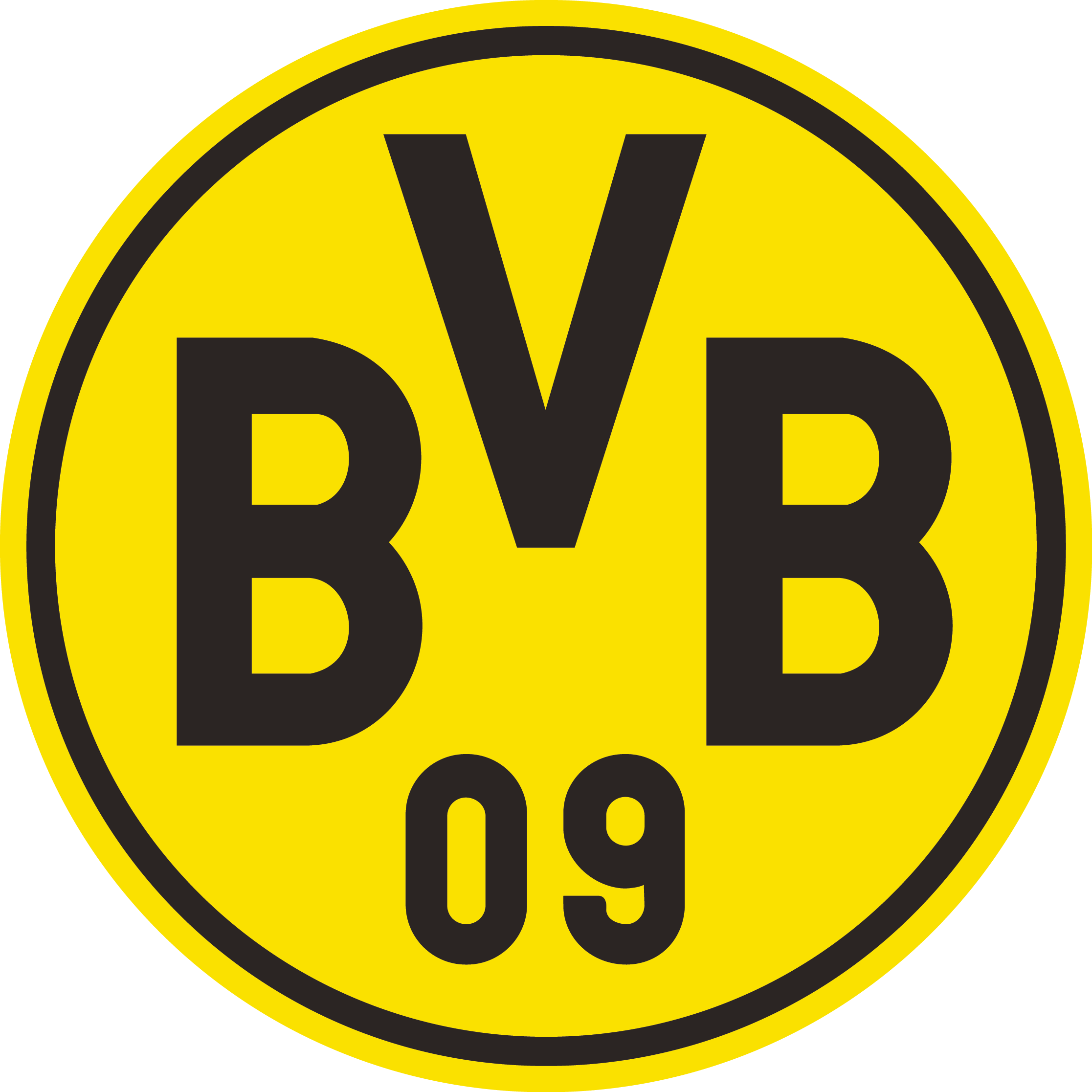 Bvb Logo - Borussia Dortmund Clipart - Large Size Png Image - PikPng