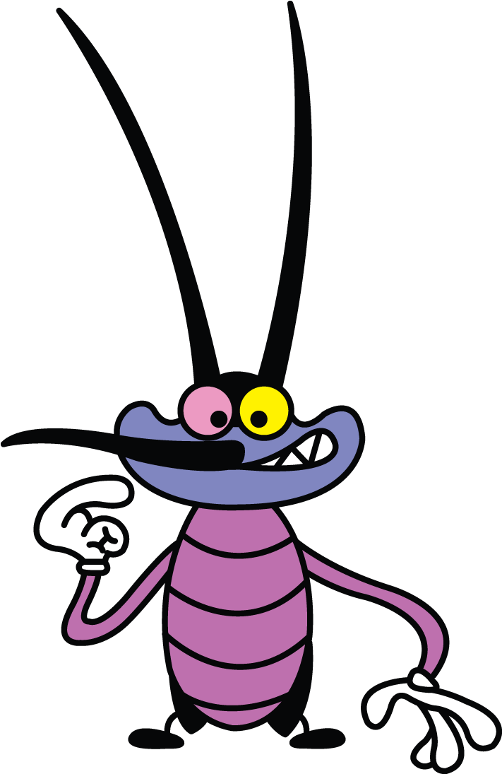 How To Draw A Cockroach With How To Draw Joey Oggy - Oggy And The ...