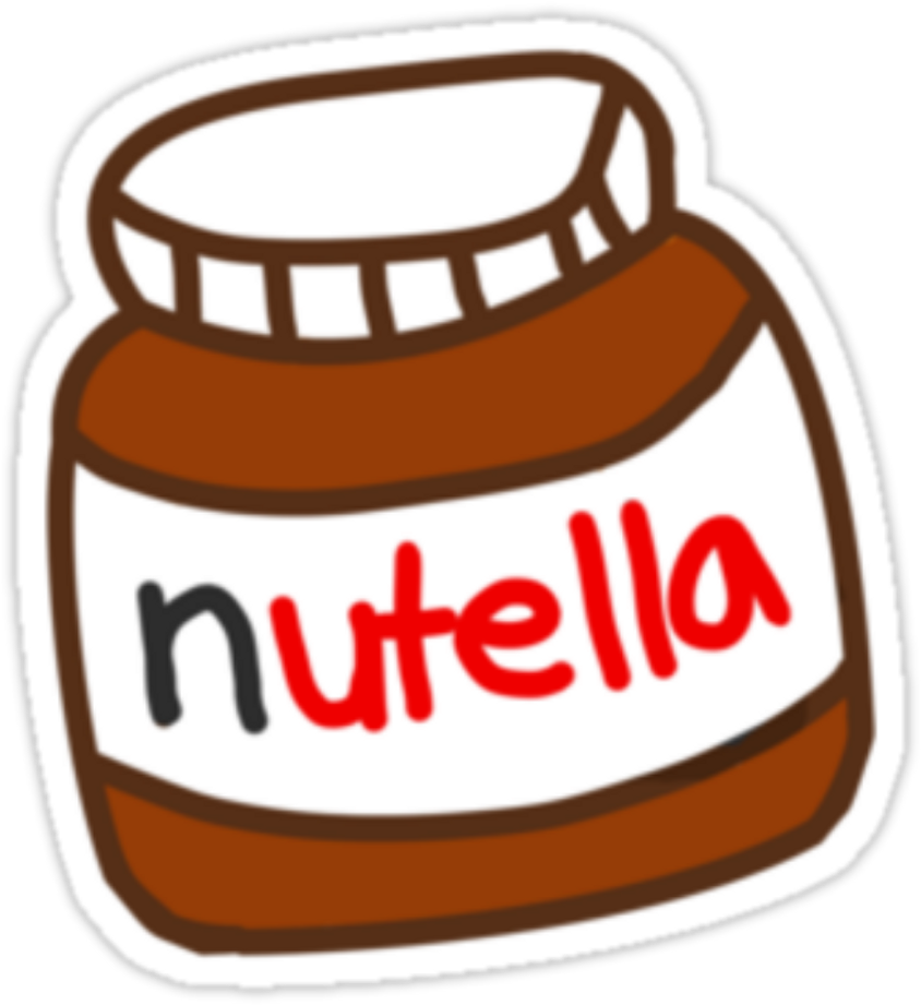 Nutella Clipart Tumbler - Stickers Nutella - Png Download - Large Size ...