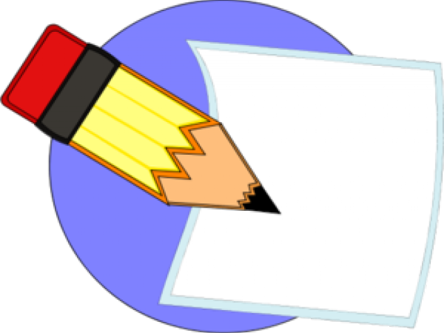 Writing On Paper Clipart - Pencil And Paper Png Transparent Png - Large ...