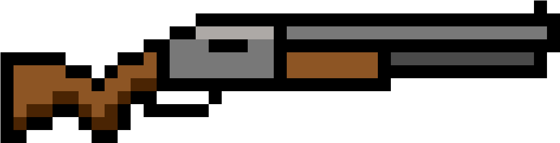Fortnite Pump Shotgun - 8 Bit Gun Clipart - Large Size Png Image - PikPng