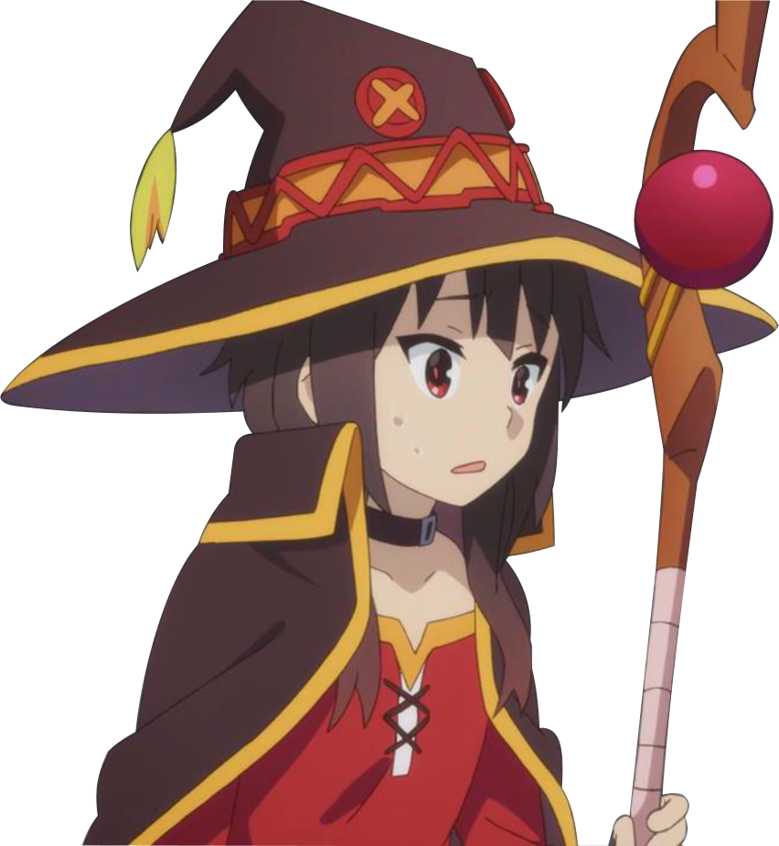 528kib, 852x926, Shocked Megumin - Gif Anime Konosuba Clipart - Large ...