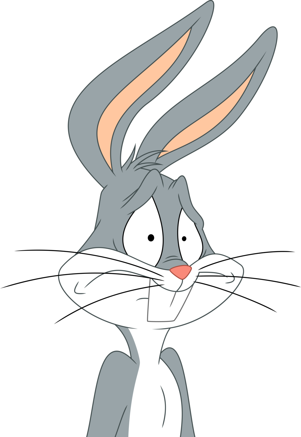 Scary Clipart Insect - Bugs Bunny Scared Png Transparent Png - Large ...