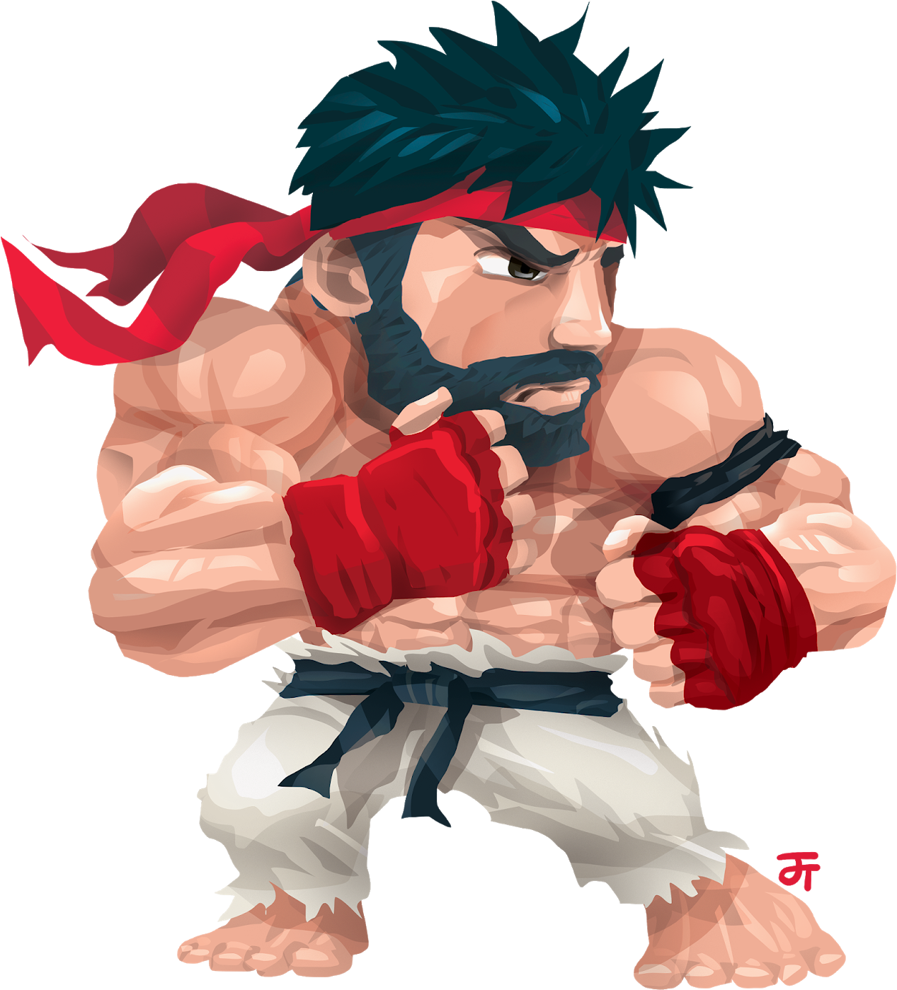 Sfv Streetfighter5 Ryu - Cartoon Clipart - Large Size Png Image - PikPng