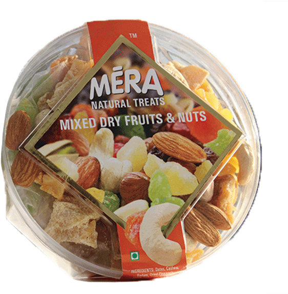 Mera Natural Treats Mixed Dry Fruits And Nuts - Chocolate Clipart ...