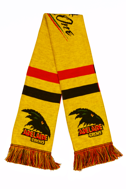 Adelaide Crows "we Fly As One" Scarf - Yellow Adelaide Crows Scarf ...