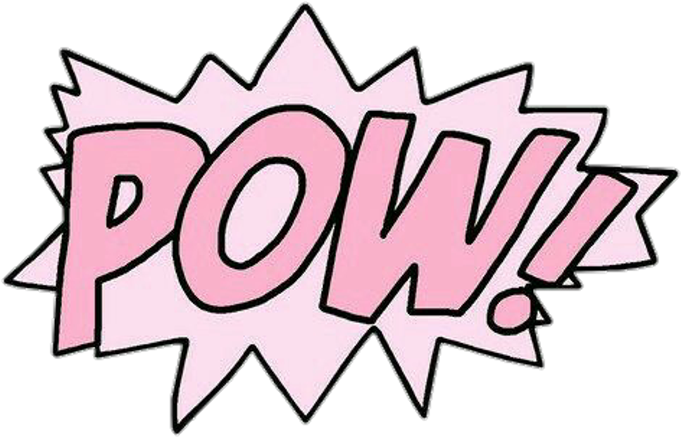 Pow Sticker - Pow Tumblr Png Clipart - Large Size Png Image - PikPng