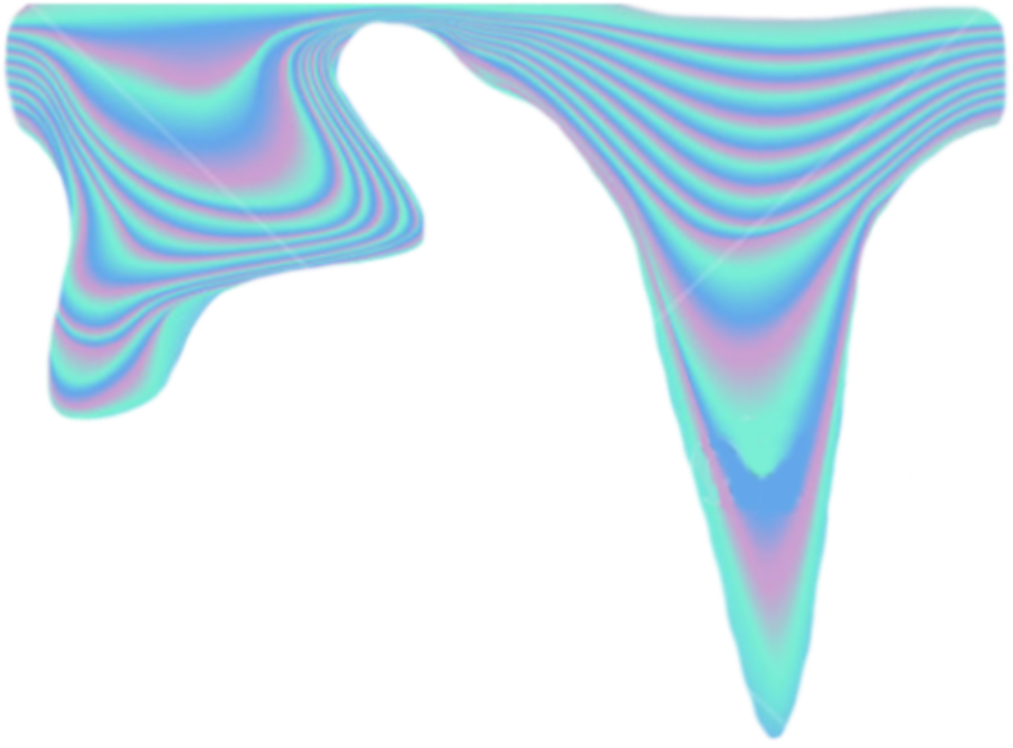 Holographic Holo Dip Drip Drop Water Tear Aesthetic Clipart - Large ...