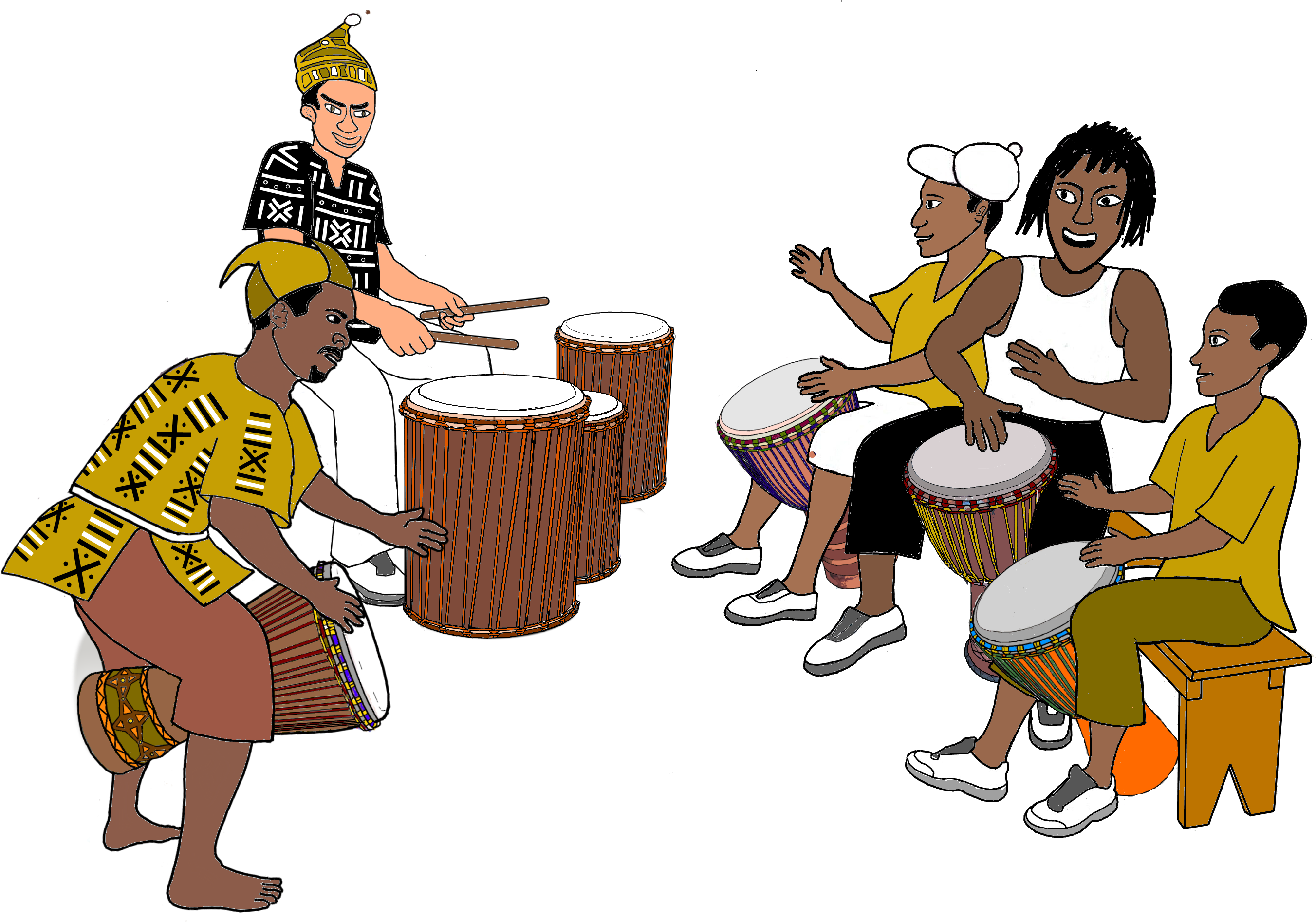 Africa Clipart African Drum - Png Download - Large Size Png Image - PikPng