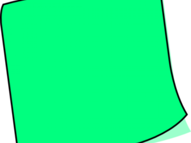 Download Green Clipart Sticky Note - Png Download Png Download - PikPng