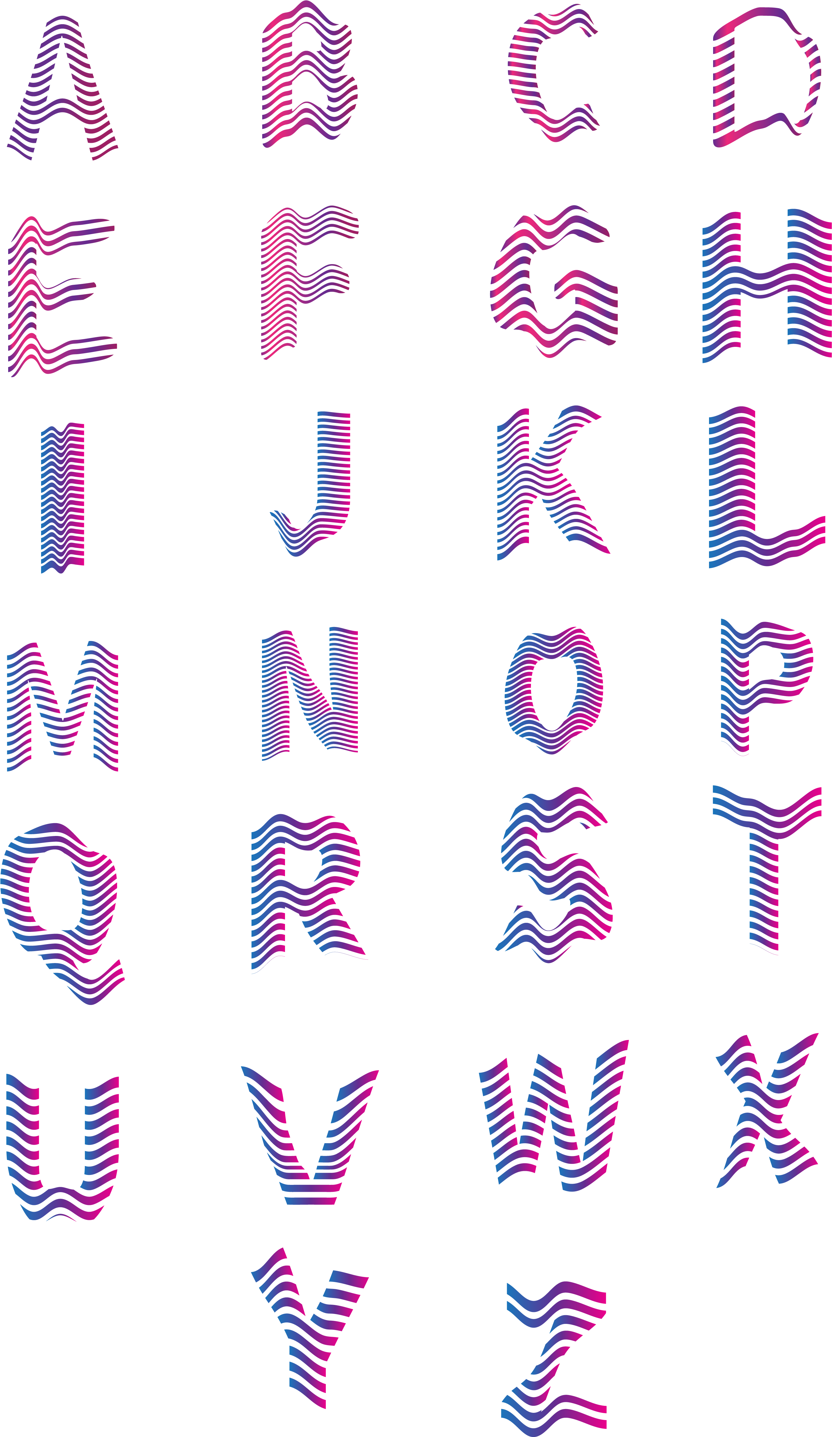 Download Twenty Letters English Pop Style Fonts Png And Vector - Art ...