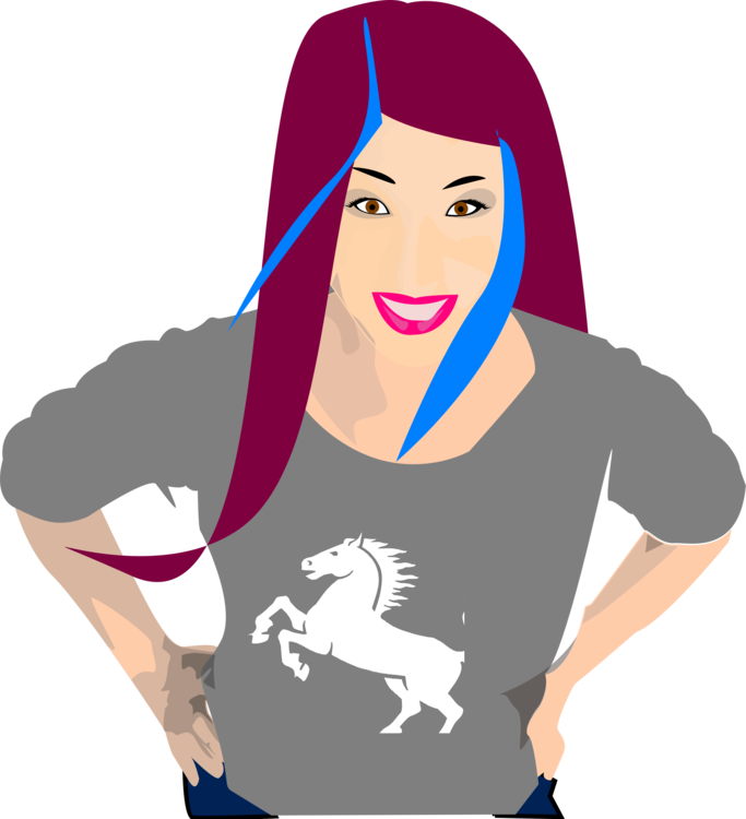 Computer Icons Cartoon Punk Rock - Black Girl Cartoon Transparent ...