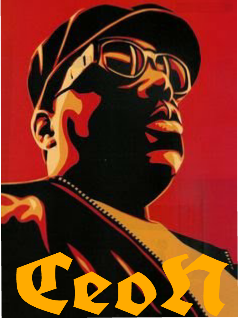 #biggie Smalls - Shepard Fairey Notorious Big Clipart - Large Size Png ...
