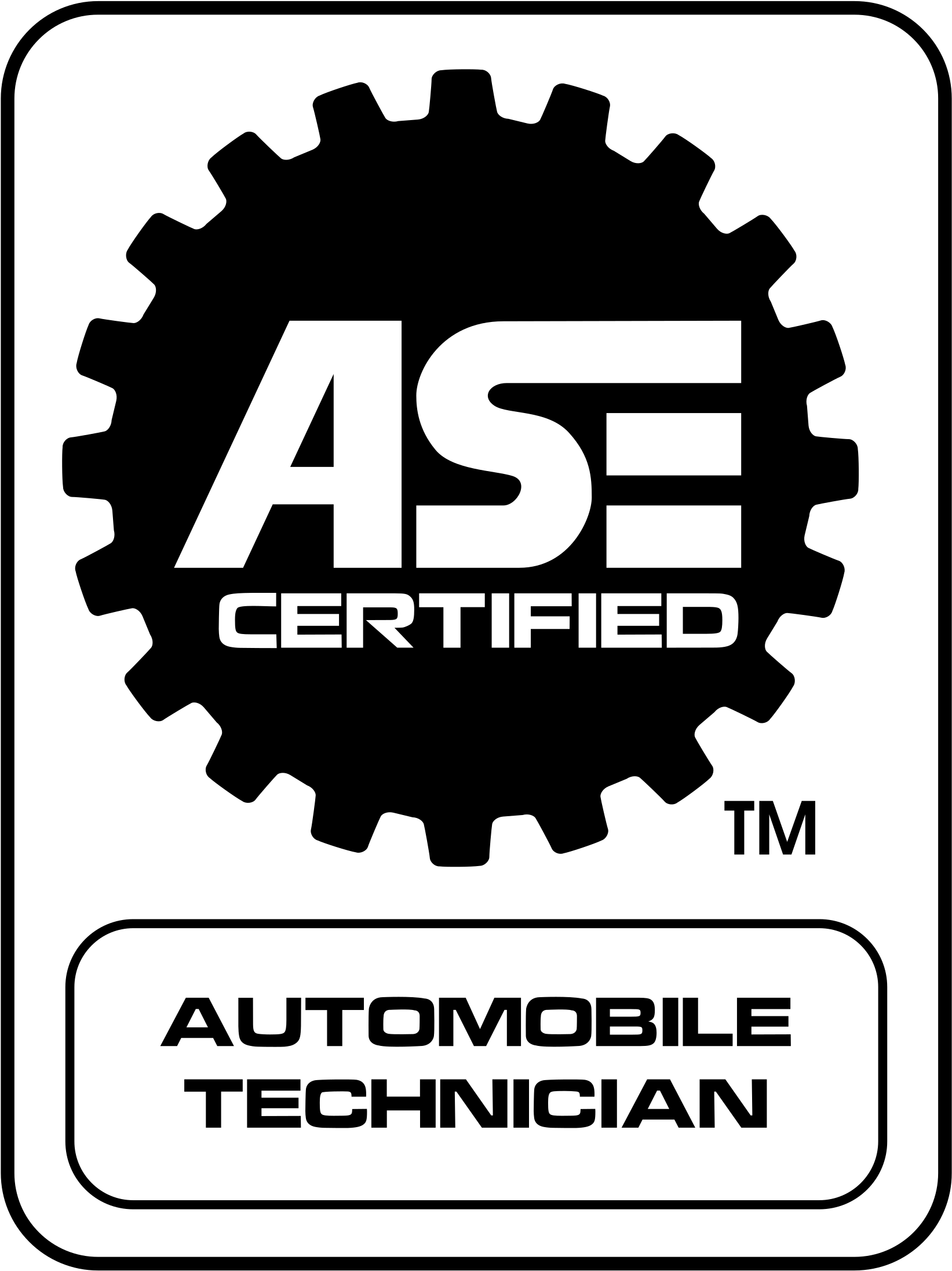 Ase Certified 02 Logo Png Transparent - Ase Certified Master Technician ...