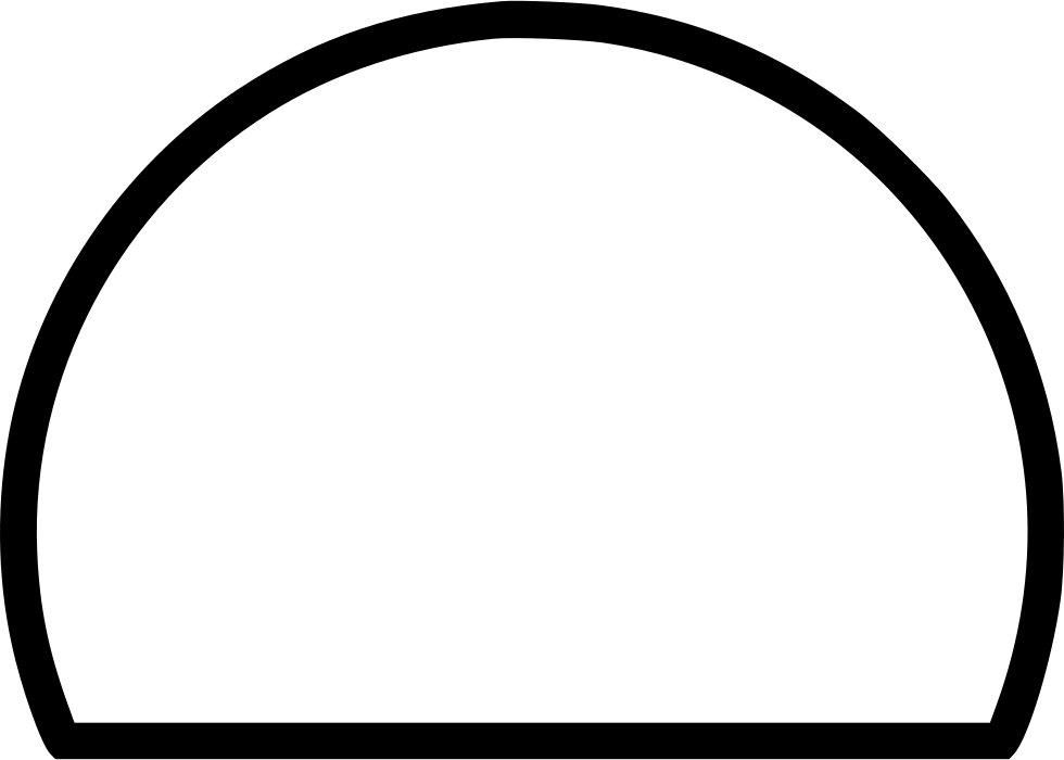 Semicircle Hemicircle Sign Logo Comments - Circle Clipart - Large Size ...