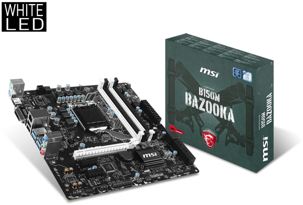 Bazooka Png - Msi B150m Bazooka Motherboard Clipart - Large Size Png ...